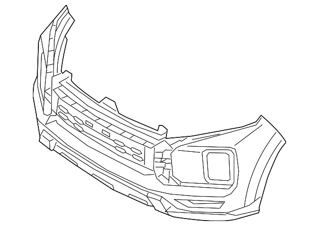 62022WE10P - Face, Front Bumper 2020-2024 Mitsubishi Outlander Sport ...