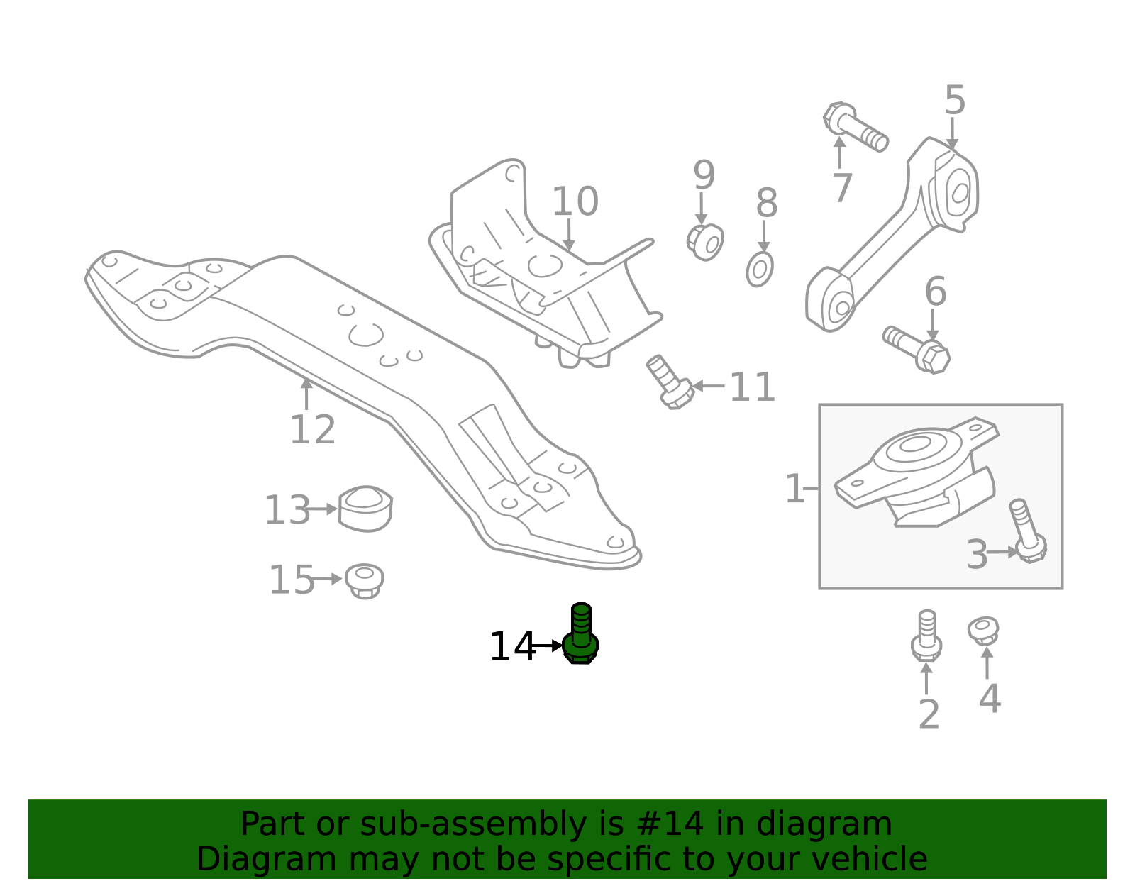 2013-2025 Subaru Support Brace Mount Bolt 901030002 | Subaru Parts Store
