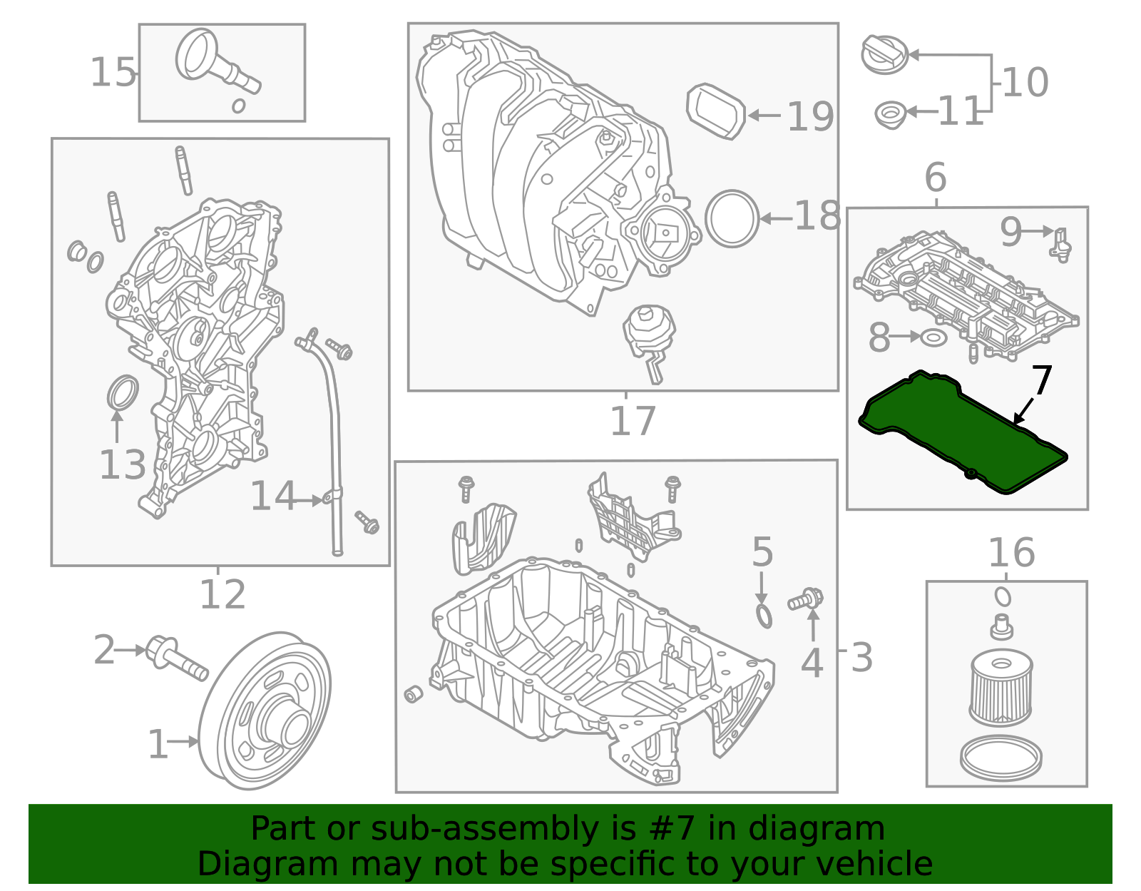 2020-2025 Hyundai Valve Cover Gasket 22441-2JHA0 | OEM Parts Online