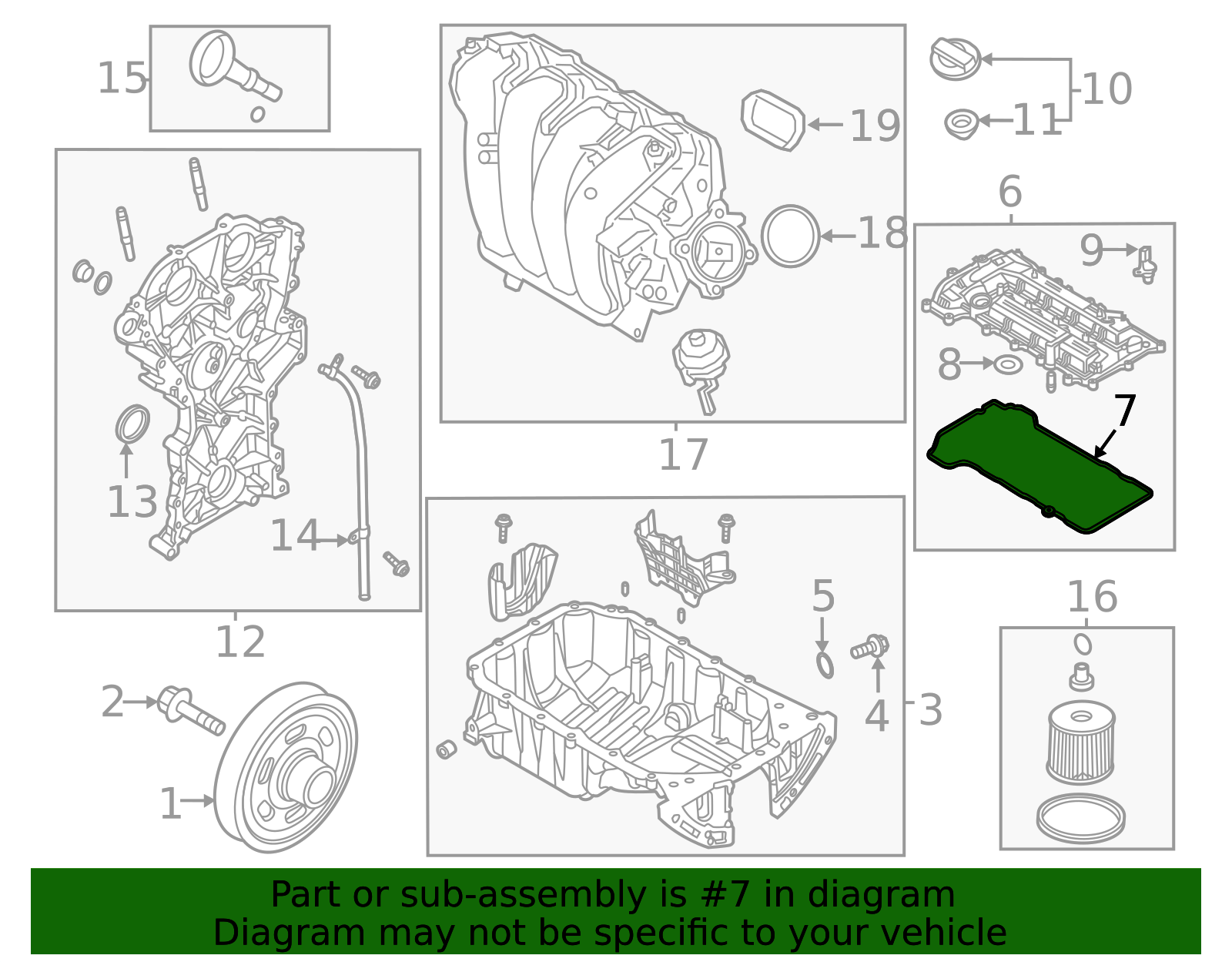 2020-2025 Hyundai Valve Cover Gasket 22441-2JHA0 | OEM Parts Online