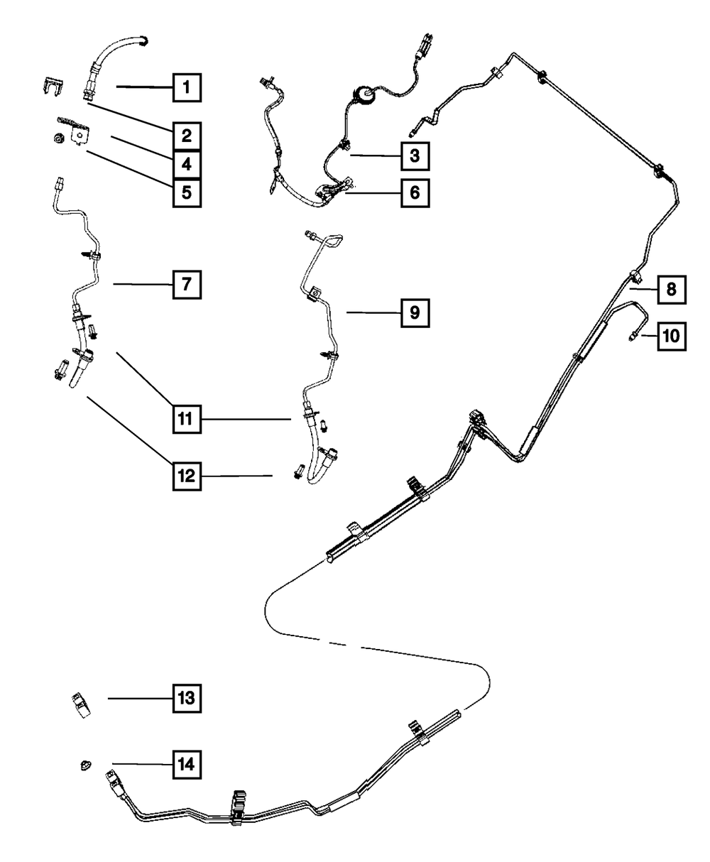 5105064AB - Anti-Lock Brakes Sensor, Right Rear The Official Mopar eStore