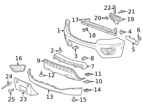 Bumper & Components - Front for 2019 Chevrolet Cruze | Auto Parts Express