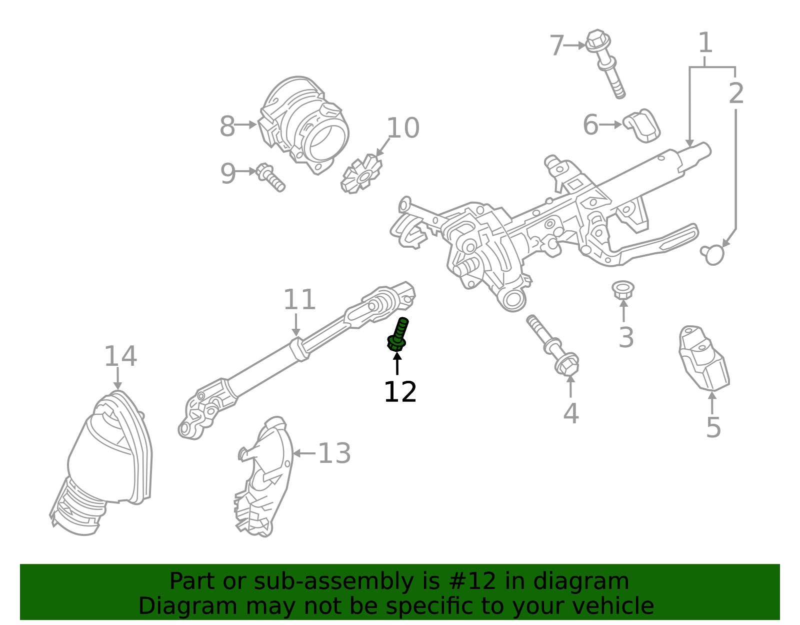 90119-10985 - Intermediate Shaft Bolt 2018-2025 Toyota | Longo Toyota Parts