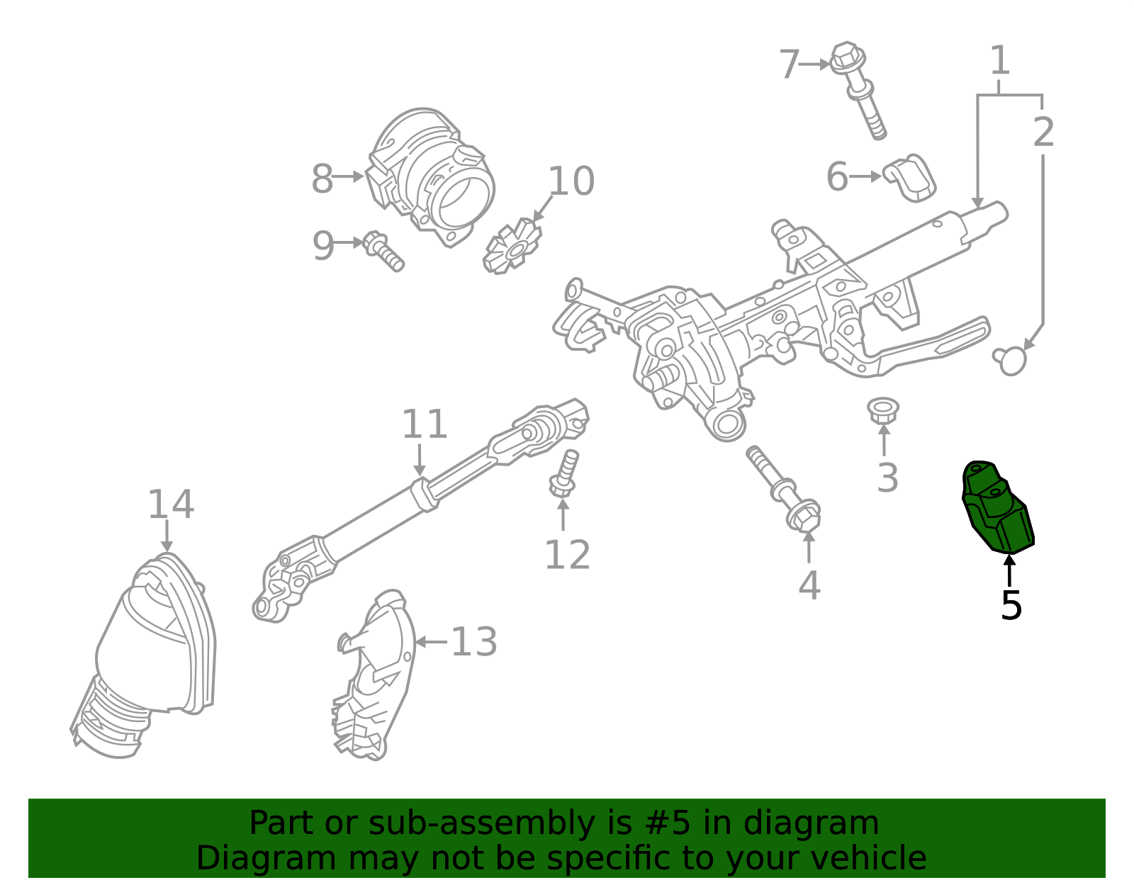 2019-2023 Toyota Corolla Steering Column Tilt Motor 45020-02540 | OEM ...