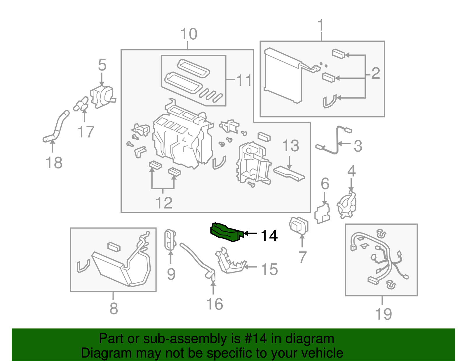83466-TP6-A00 - 2013-2015 Honda Crosstour - Duct Assembly Rear Vent ...