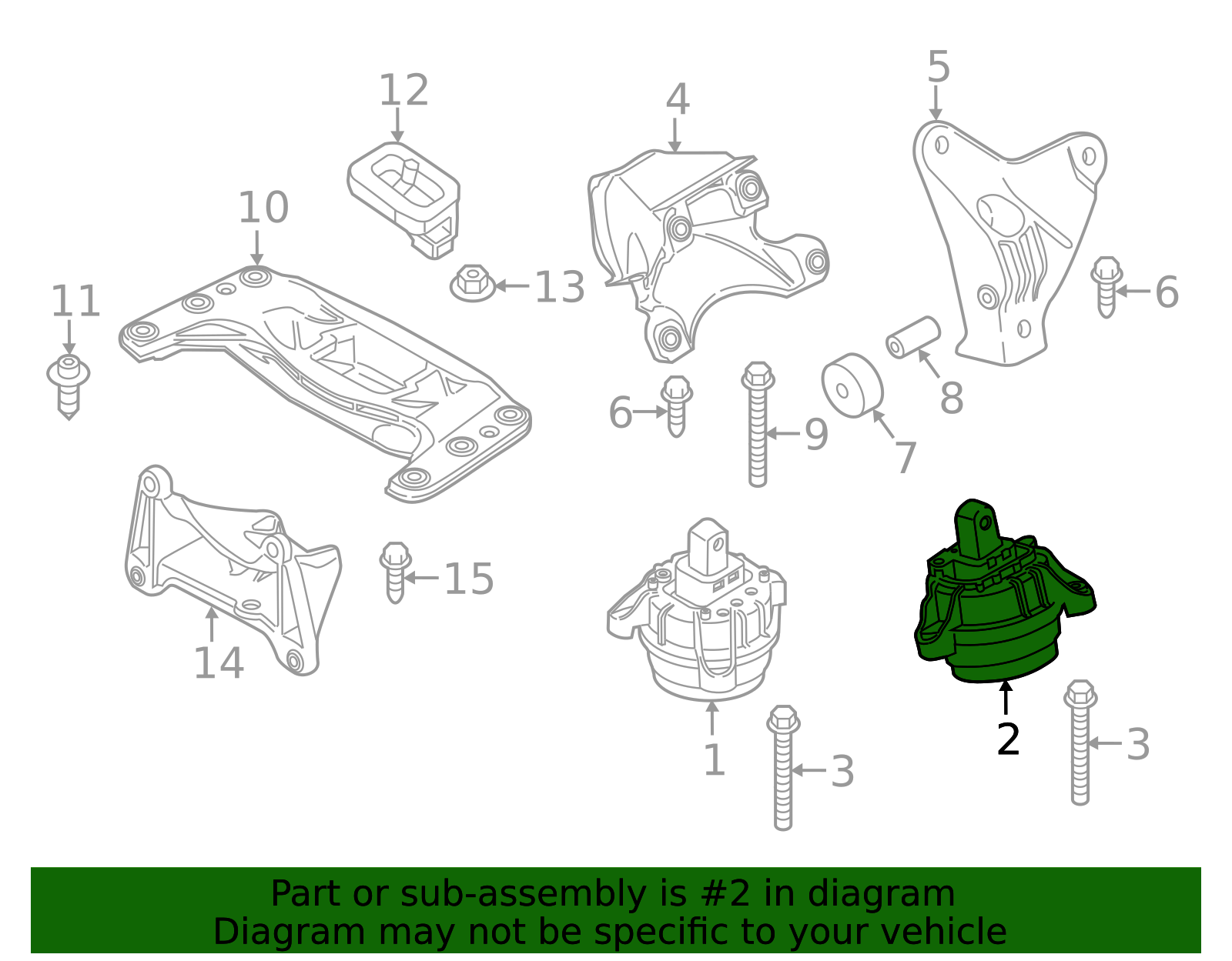 22-11-6-777-365 - Engine Support - 2010-2019 BMW | BMWPartsHub