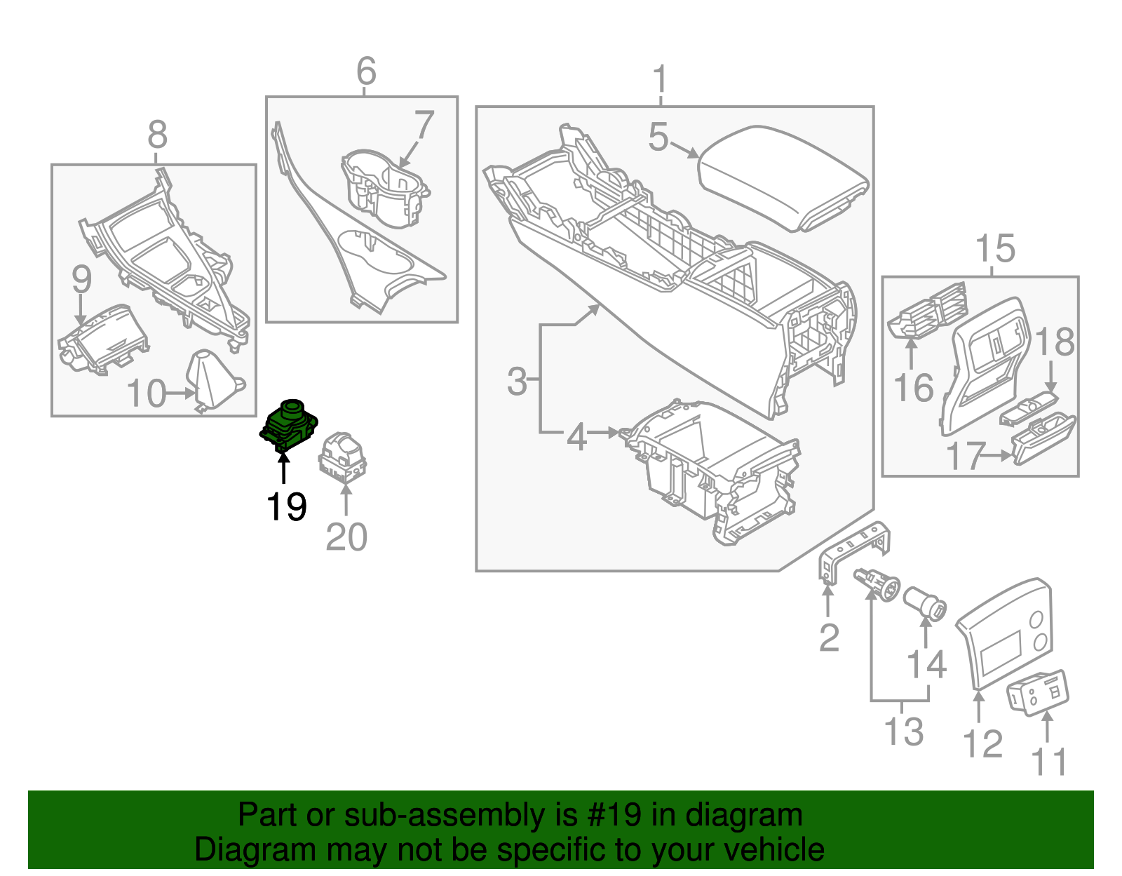 2014-2020 Infiniti Multi Switch 28395-2V72A | Faulkner Infiniti of ...