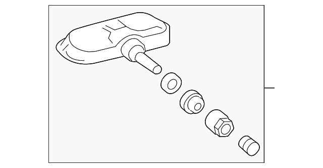 2005-2015 Toyota Tire Pressure Monitoring System Sensor 42607-06012 ...