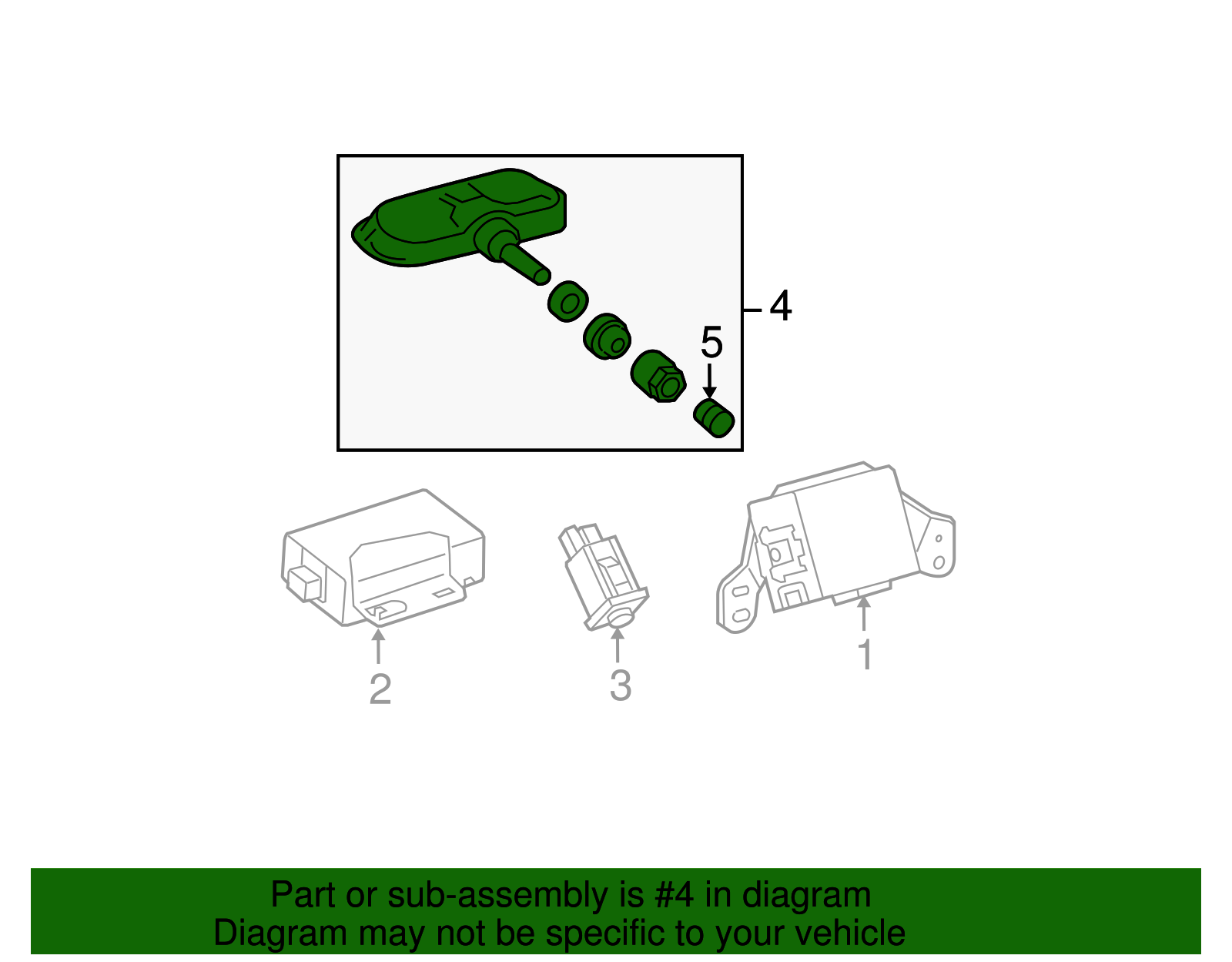 2005-2015 Toyota Tire Pressure Monitoring System Sensor | Toyota Parts ...