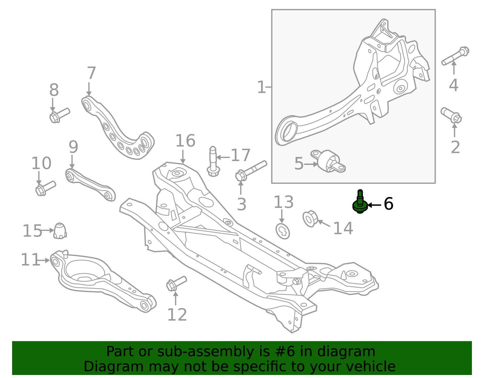 2012-2018 Ford Bushing Bolt -W715605-S442 | TascaParts.com