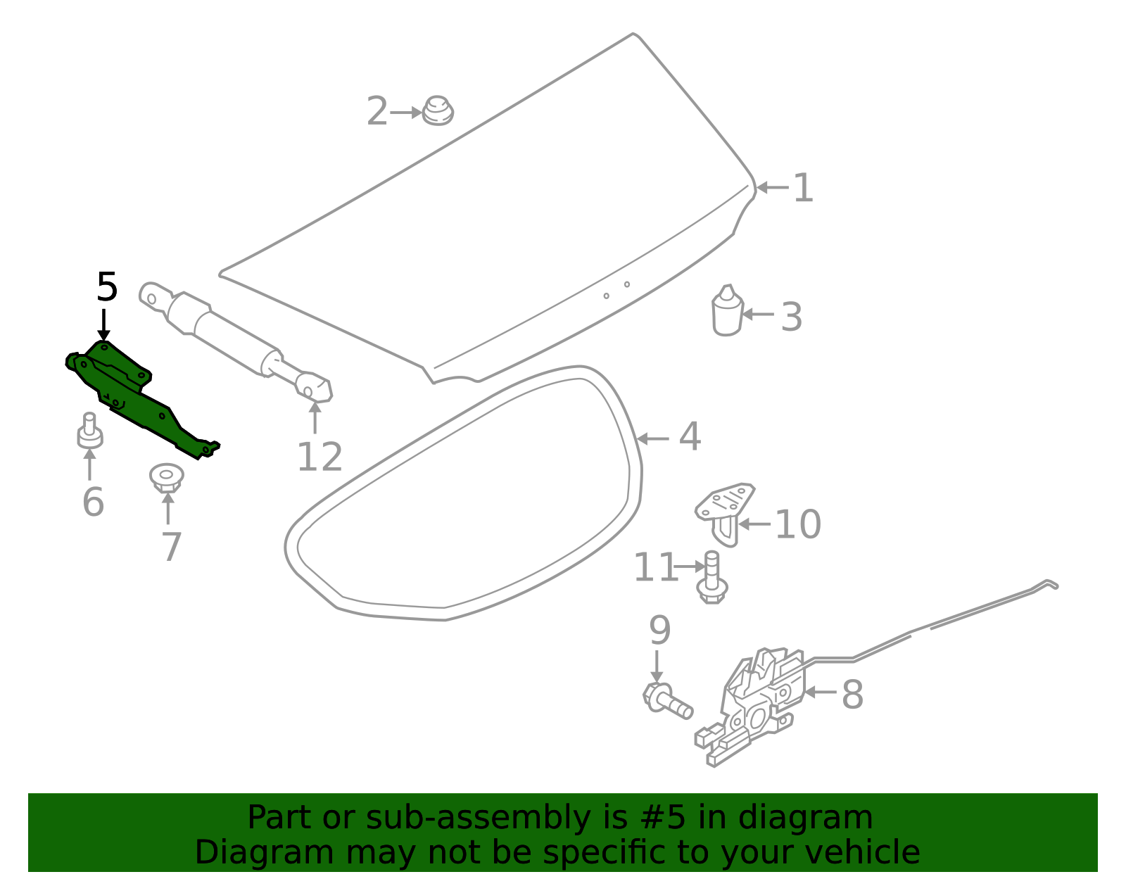 N243-52-720A - Deck Lid Hinge 2016-2025 Mazda MX-5 Miata | MazdaParts ...