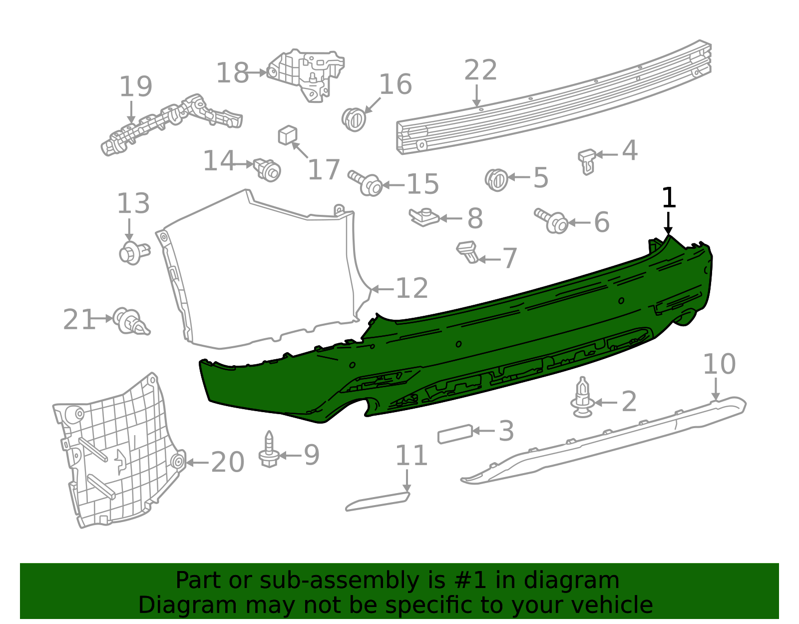 52159-0E330 - Bumper Cover - 2024-2025 Toyota Grand Highlander | OEM ...