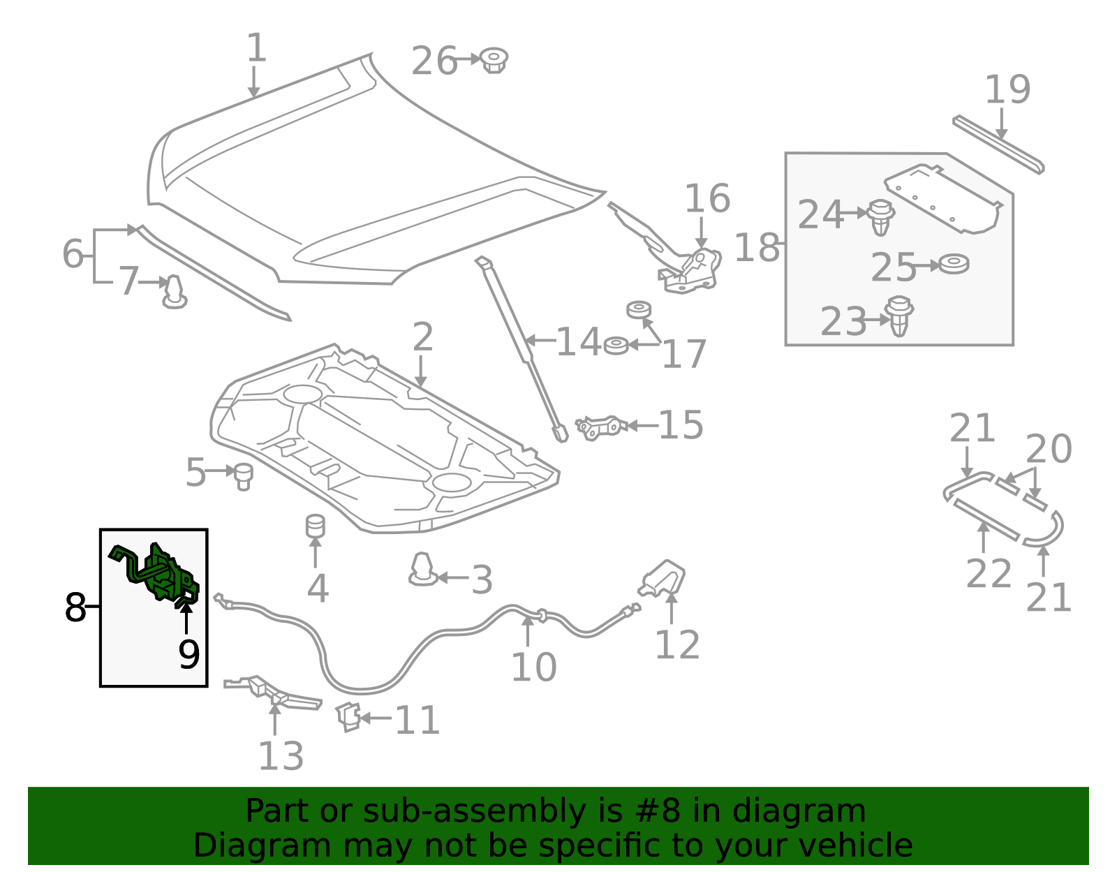 2010-2019 Toyota 4Runner Lock Assembly 53510-35250 | MotorMotor