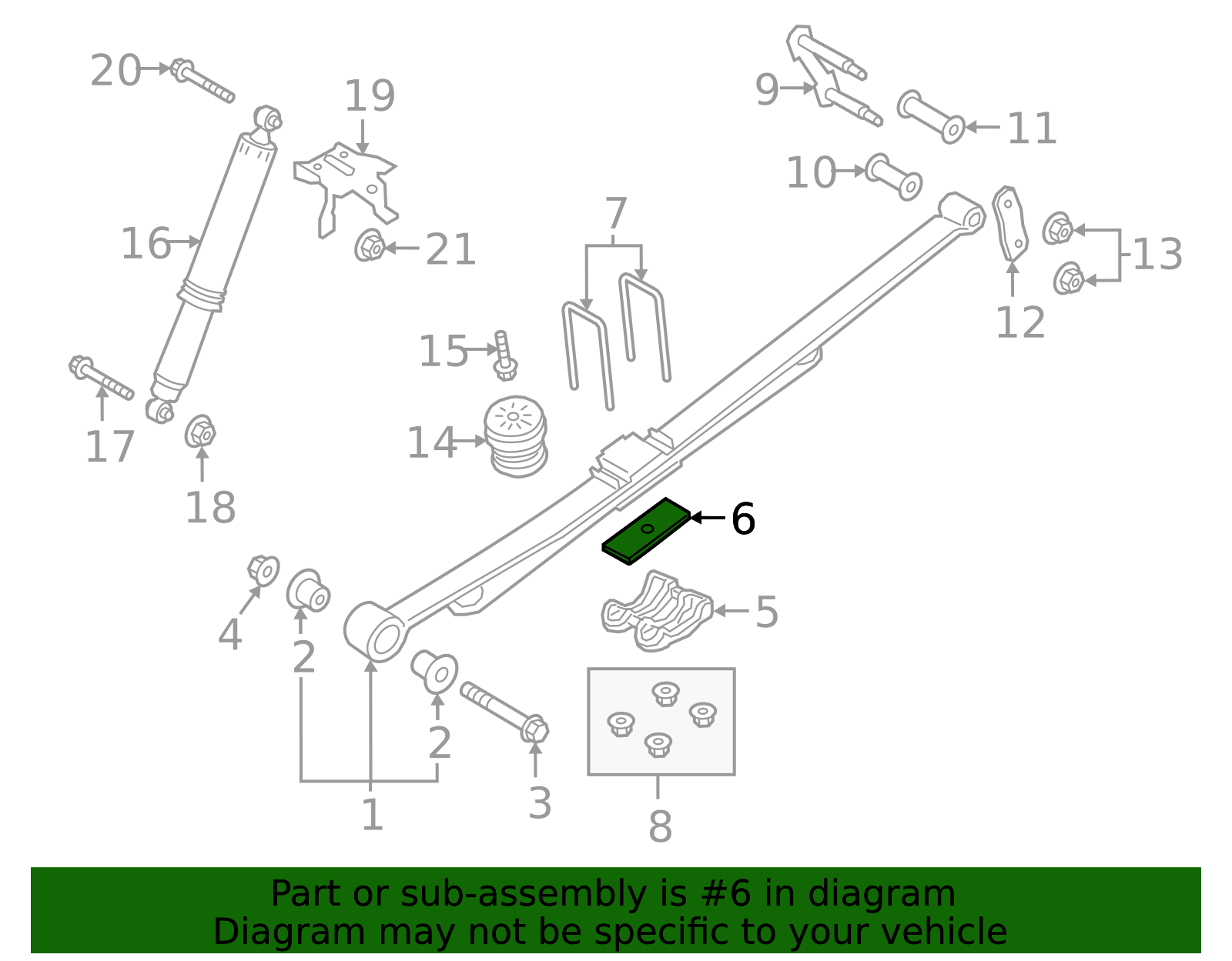 2019-2025 Ford Ranger Spacer JB3Z-5598-B | Ford OEM Parts Outlet