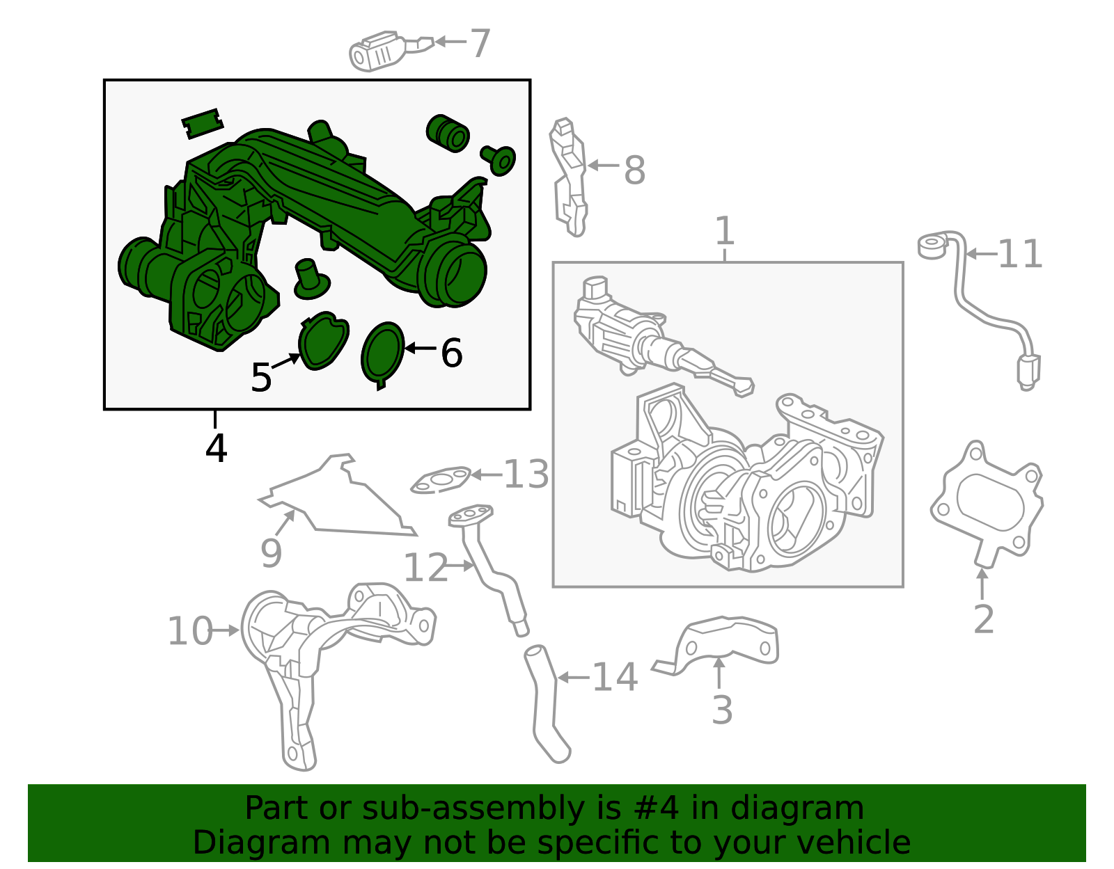 17270-5AM-A00 - Joint Assembly Turbocharger - 2017-2020 Honda Civic ...