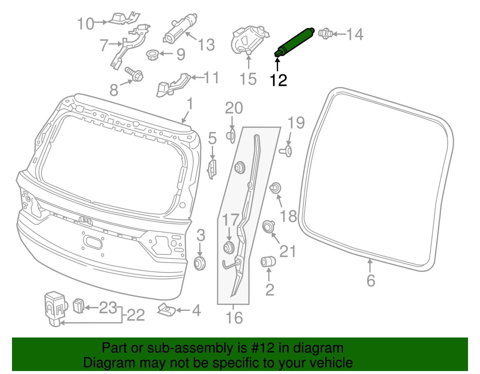 74981-THR-A01 - 2018-2024 Honda Odyssey - Spring Assembly Power ...