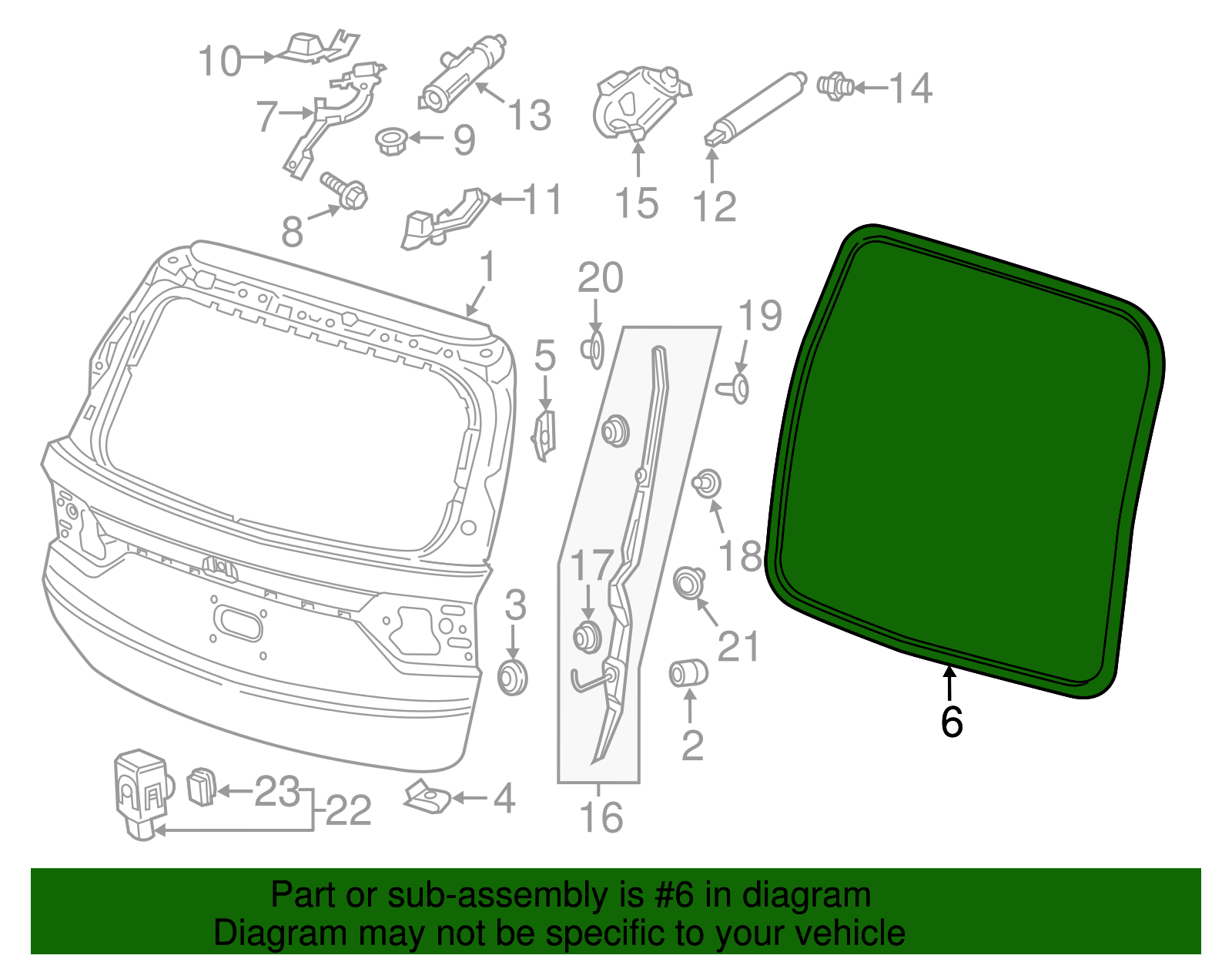 74440-THR-A02 - 2018-2024 Honda Odyssey - Weatherstrip Tailgate | Honda ...