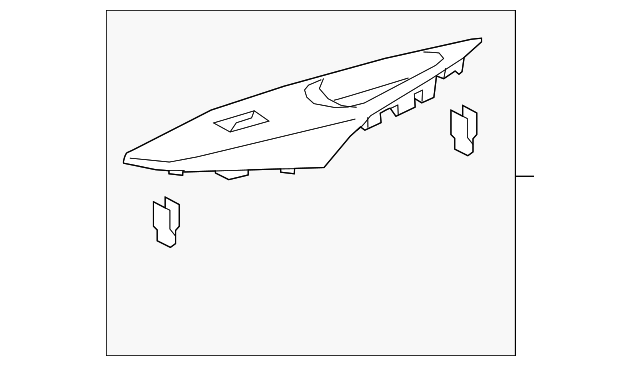 2020 Toyota Corolla Switch Bezel 74232-02G10 | Toyota Parts Center