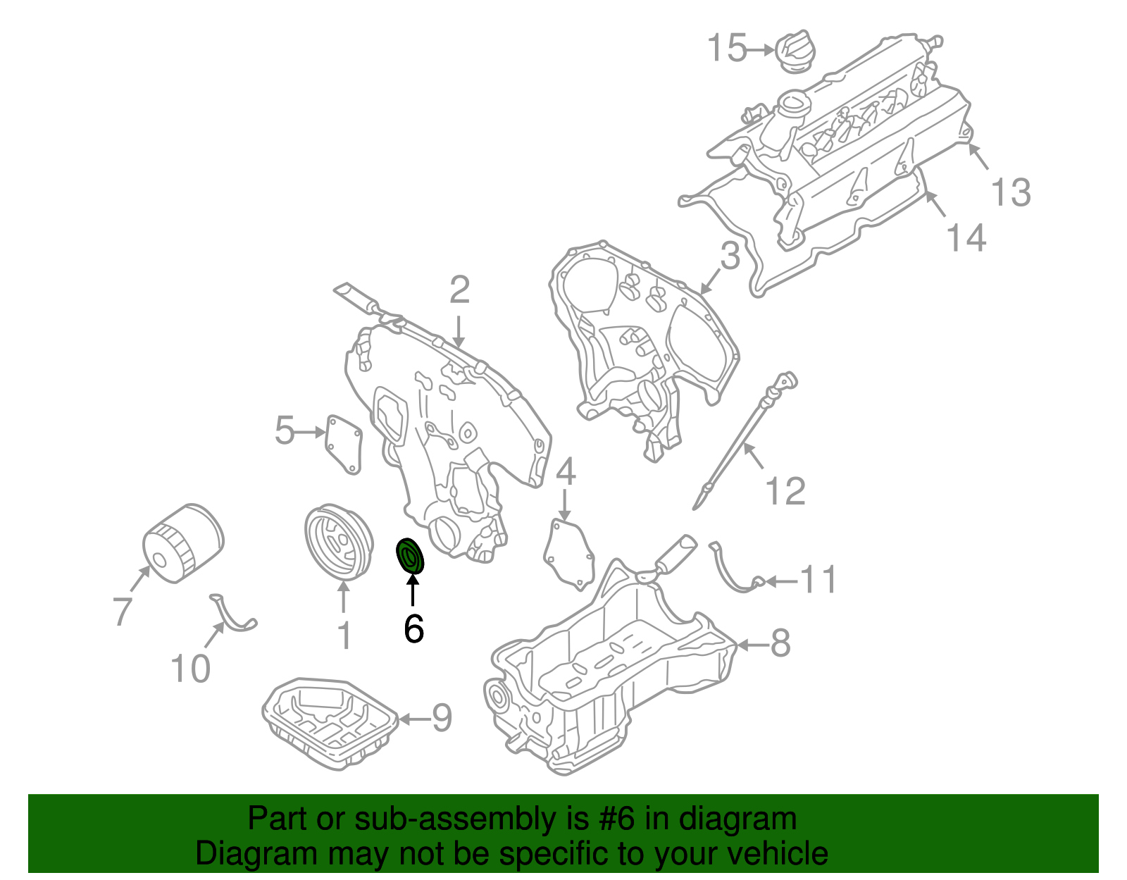 1996-2009 Nissan Rear Main Seal Retainer 12296-31U20 | Nissan Parts Central