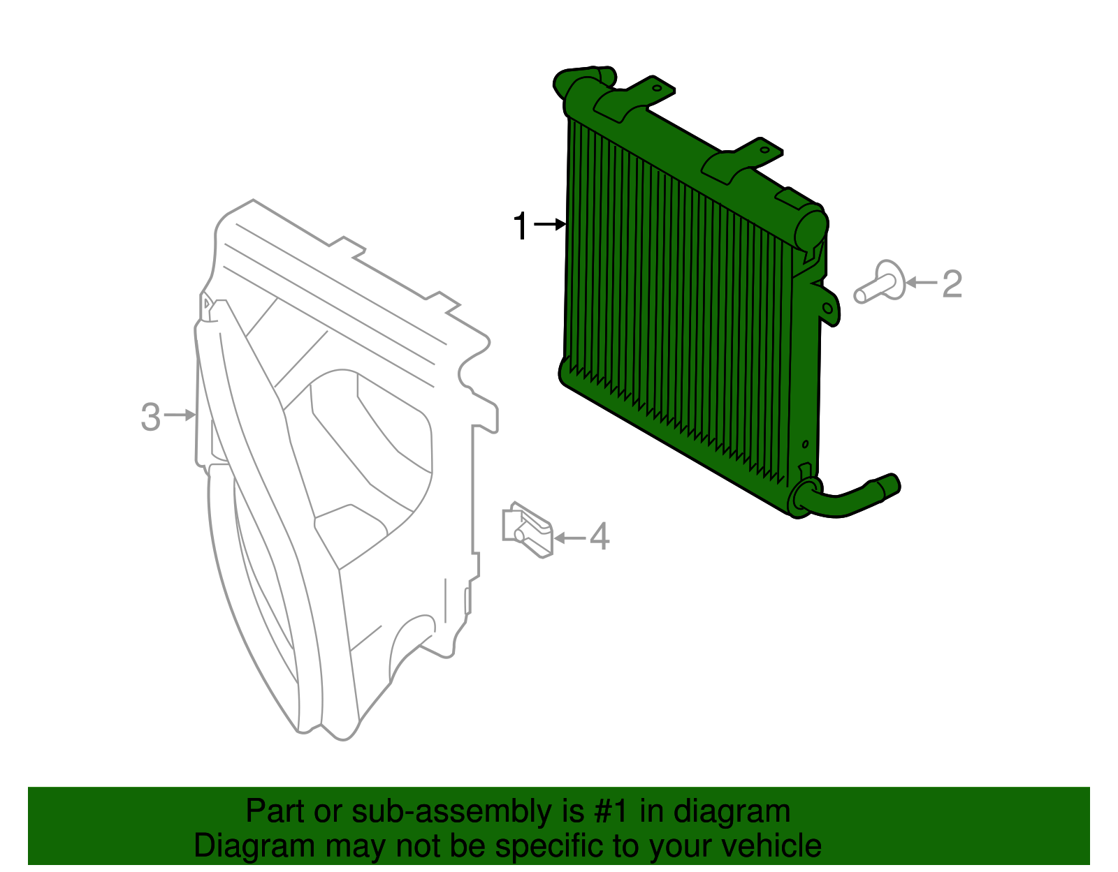 2018-2025 Jaguar F-Pace Auxiliary Radiator T4A50610 | OEM Parts Online