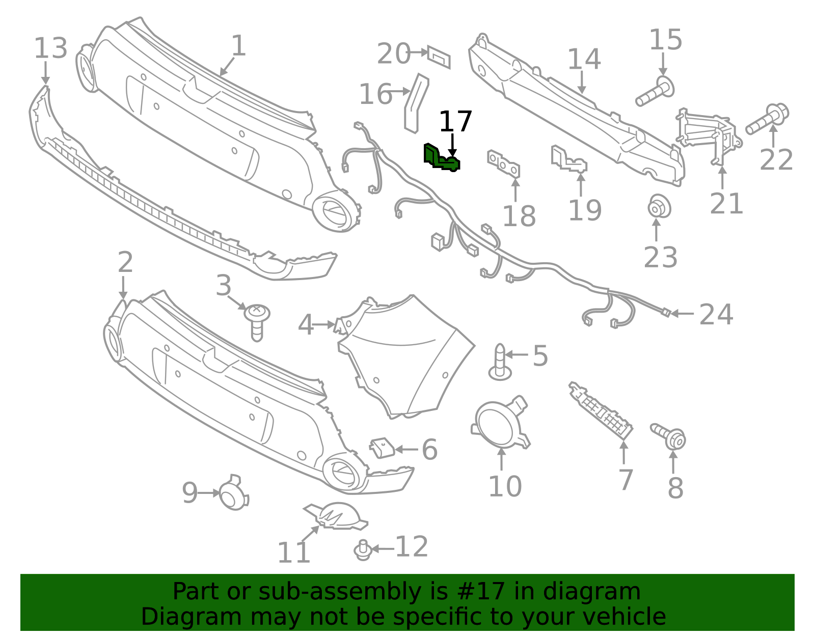 86635-B2010 - Impact Bar Lower Bracket 2014-2016 Kia Soul | Kia.Parts Store