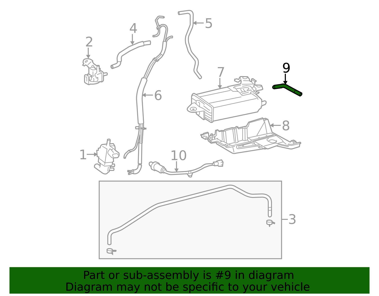 2017-2020 Toyota Sienna Vapor Hose 77759-08010 | MotorMotor