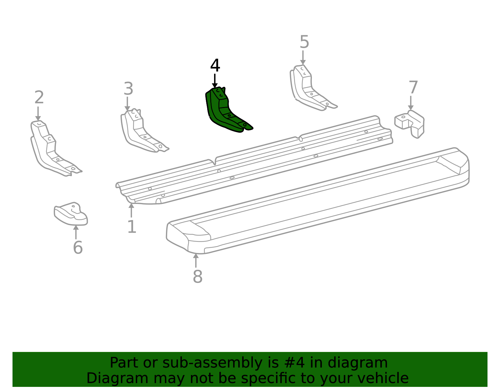 2001-2007 Toyota Running Board Mount Bracket 51797-0C010 | MotorMotor