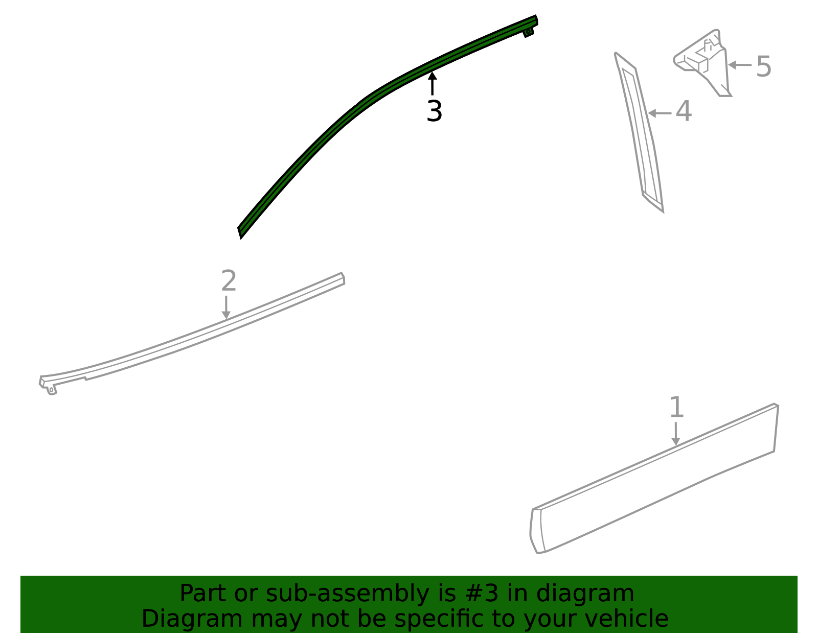 80282-1JA0C - Window Molding 2011-2017 Nissan Quest | Official Nissan ...