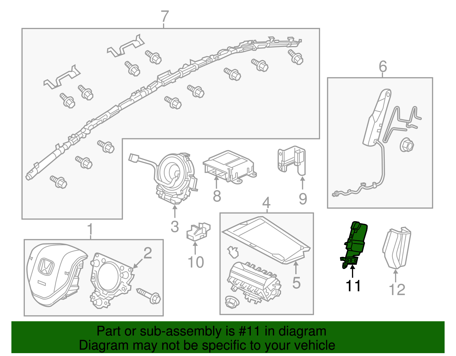 81169-TS8-A01 - 2012 Honda Civic - Opds Unit | Honda Parts Cheap