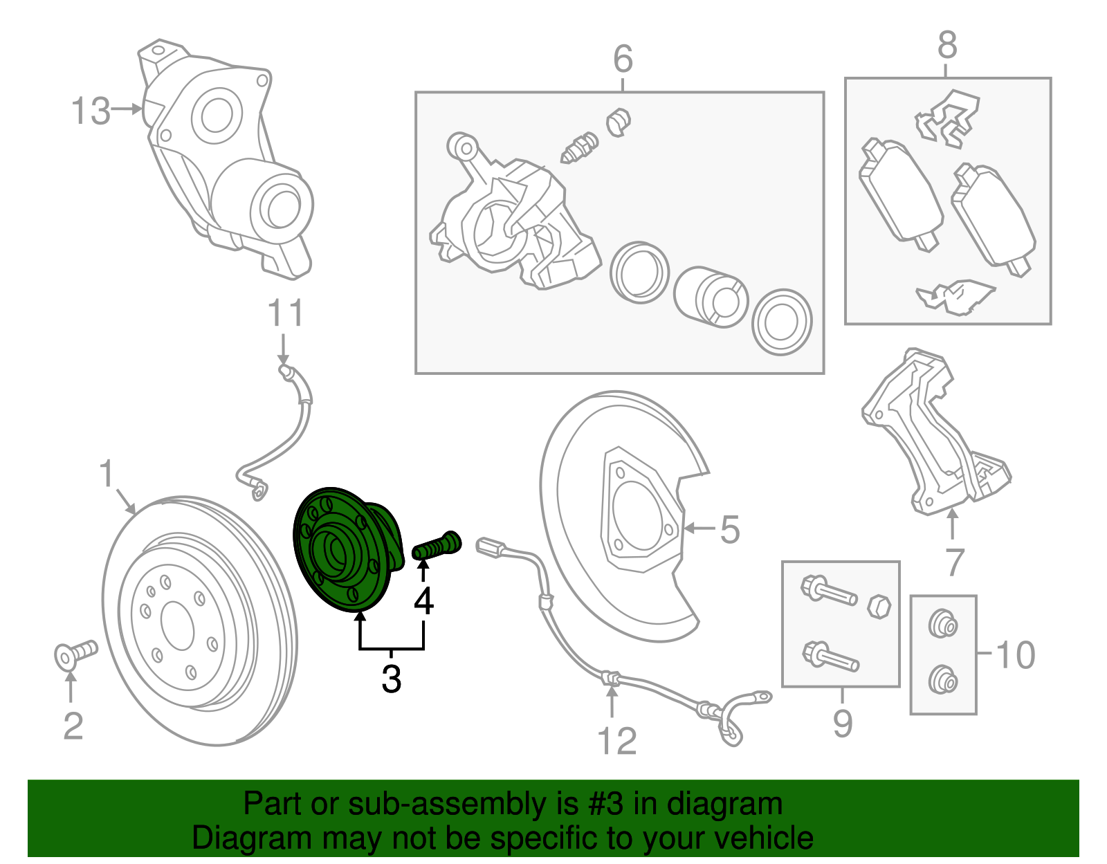 2017-2025 GM Hub Assembly 13552420 | Applegate Chevrolet Parts