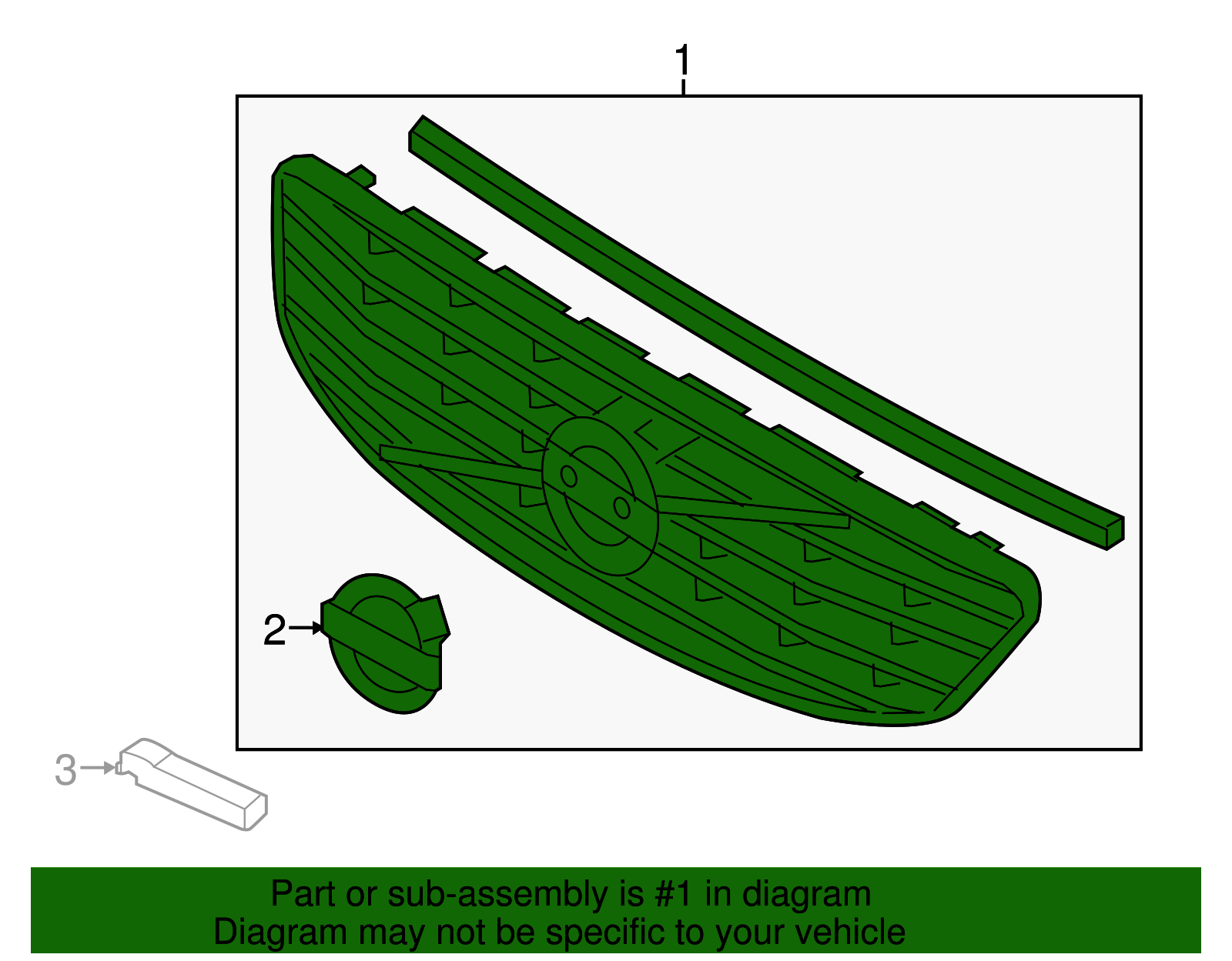 2016-2017 Volvo XC60 Grille Assembly 31425885 | Genuine Volvo ...