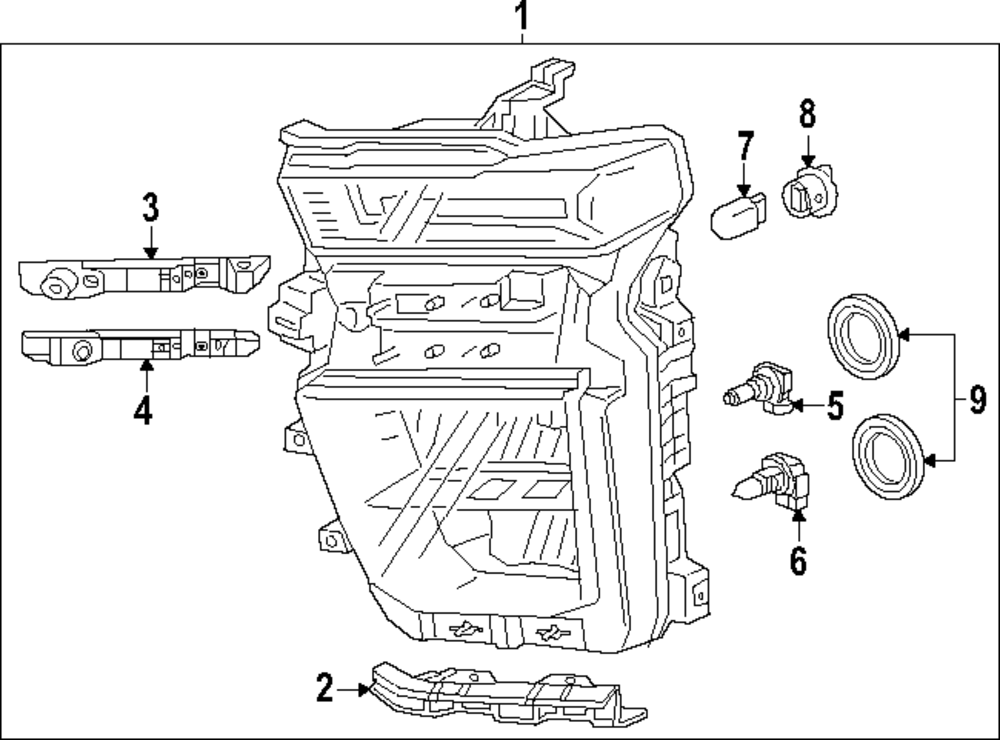 2024 Chevrolet Silverado 2500 HD Headlamp 85756446 GM | GMPartsDirect.com