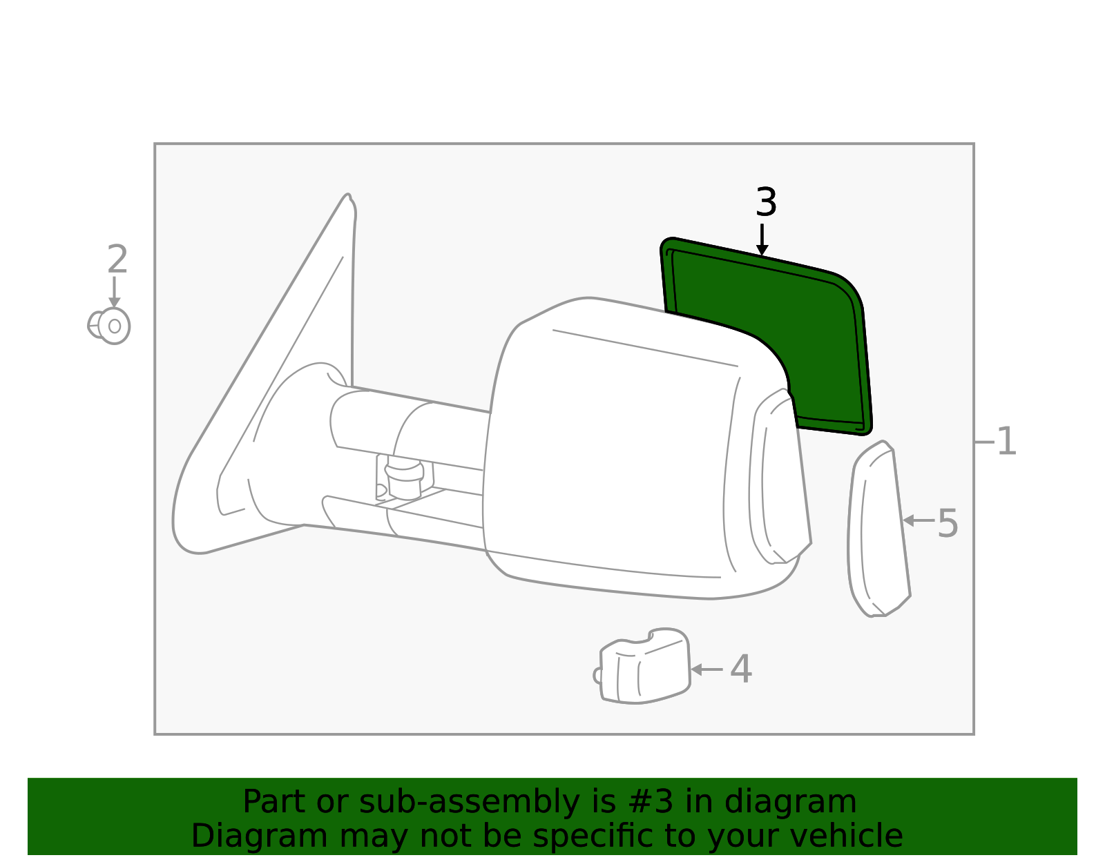 87903-0C040 - 2007-2021 Toyota Tundra - Mirror Glass | Discount Parts ...