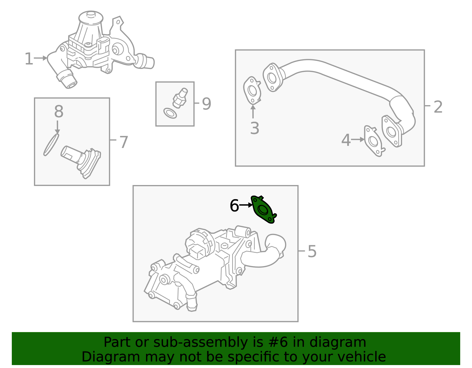2016-2019 Jaguar Egr Valve Gasket AJ813342 | JaguarParts.com