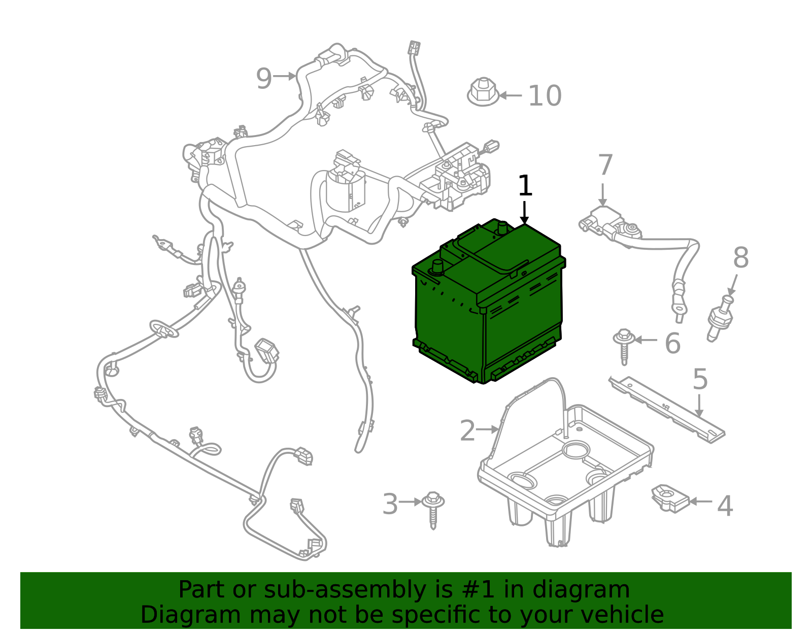 2021-2025 Ford Motorcraft™ Vehicle Battery BAGM-H3 | OEM Parts Online