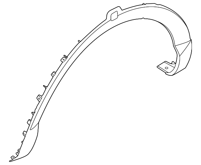 2022-2024 Hyundai Santa Cruz Wheel Opening Molding 87711-K5000-CA | OEM ...