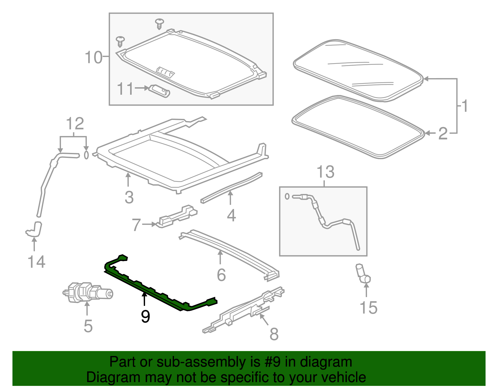 70500-TLA-A01 - Sunroof Deflector 2017-2025 Honda | Honda Parts Online