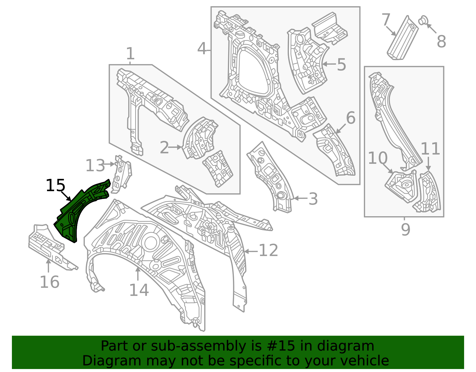 2023-2025 Mazda CX-50 Wheel Housing Bracket VA40-71-1C2 | QuirkParts