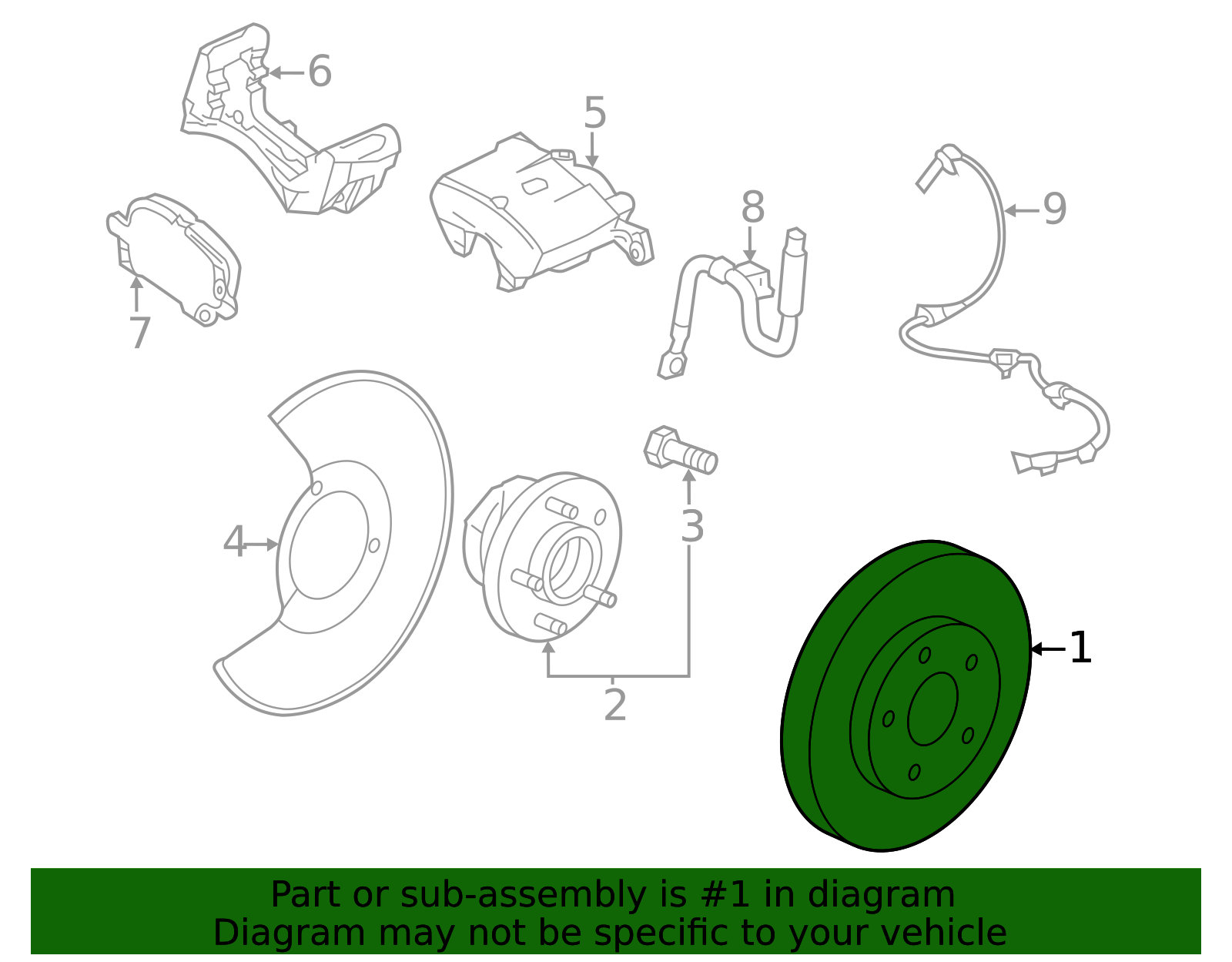 Genuine Disc Brake Rotor for 13579150 | Over 30% Off All Genuine Saab ...