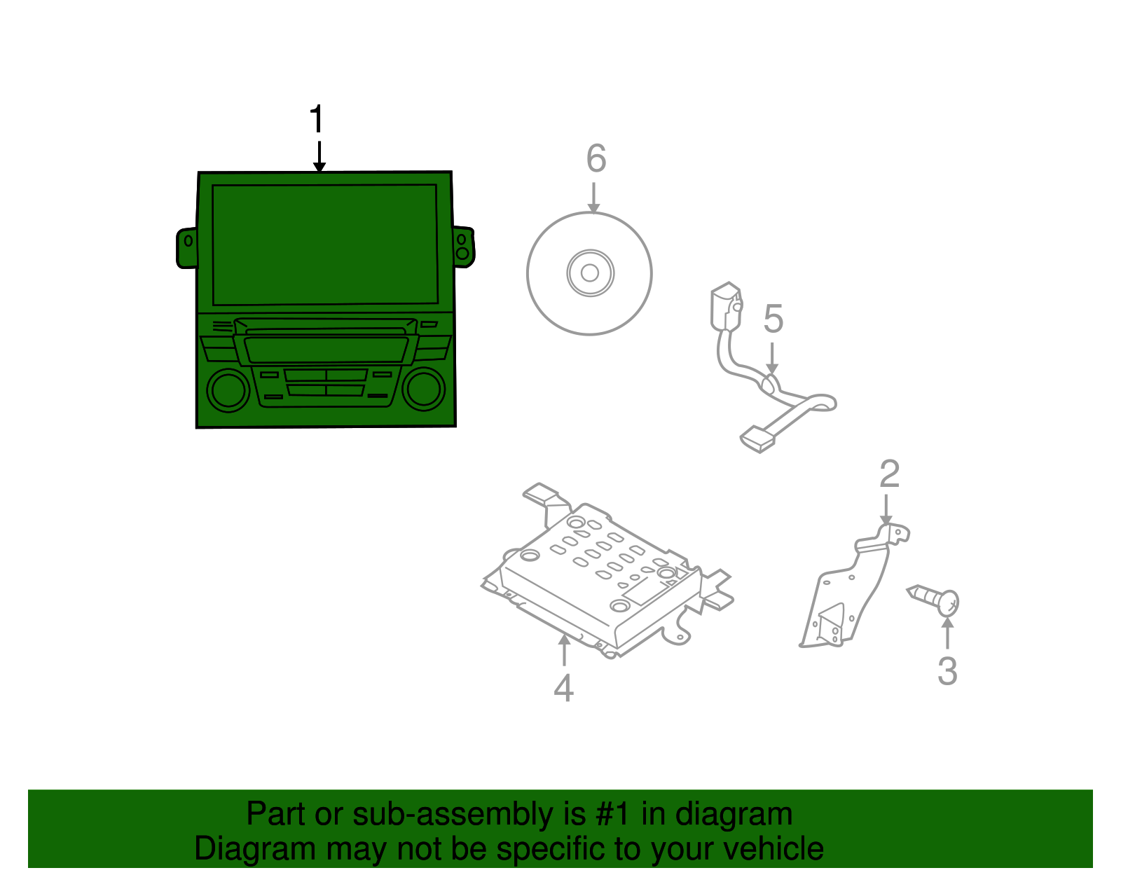 2010-2014 Subaru Display System 86271AJ60B | Subaru Parts Guys