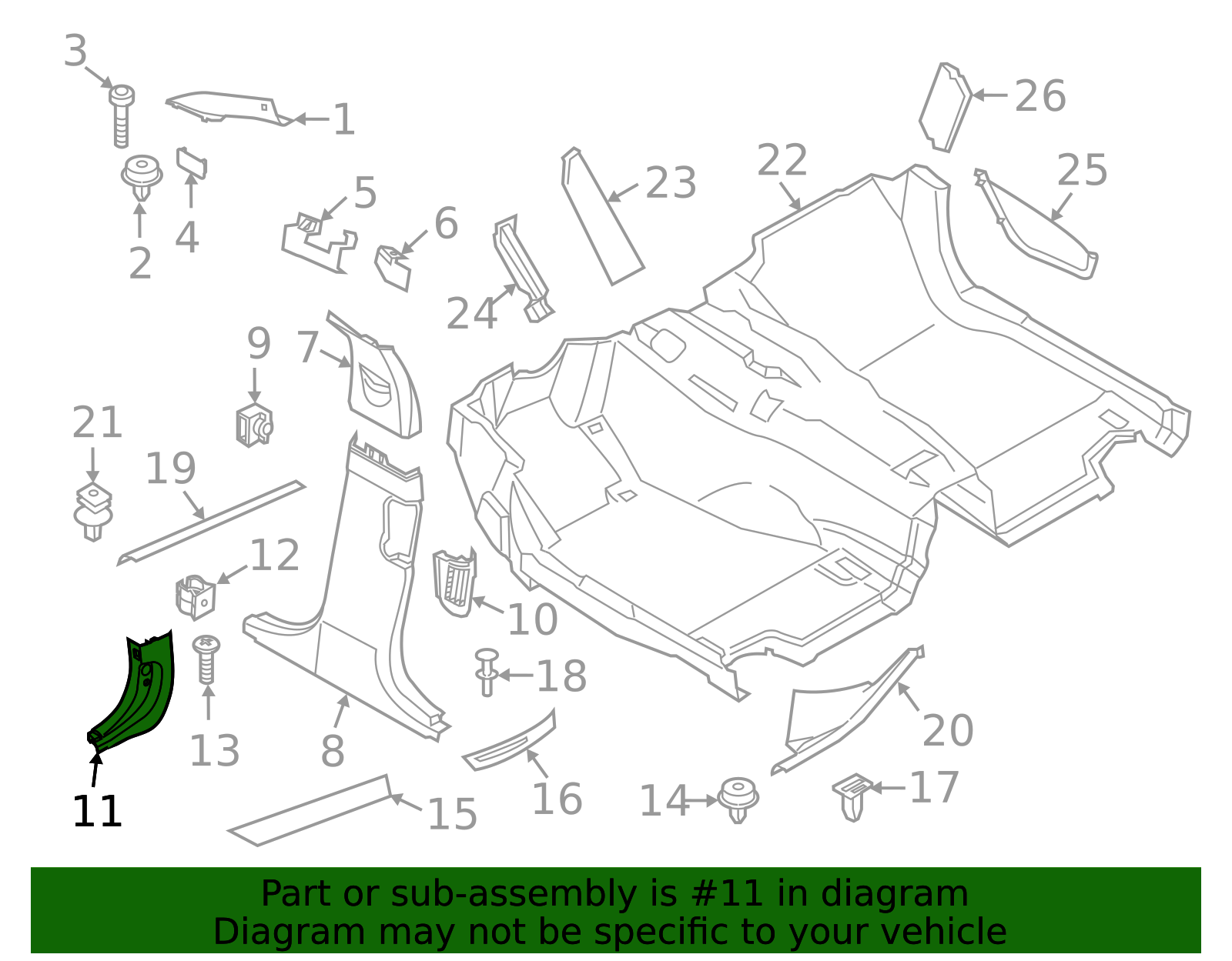 51-43-7-230-111 - 2011-2016 BMW - Cowl Trim | BMWPartsHub