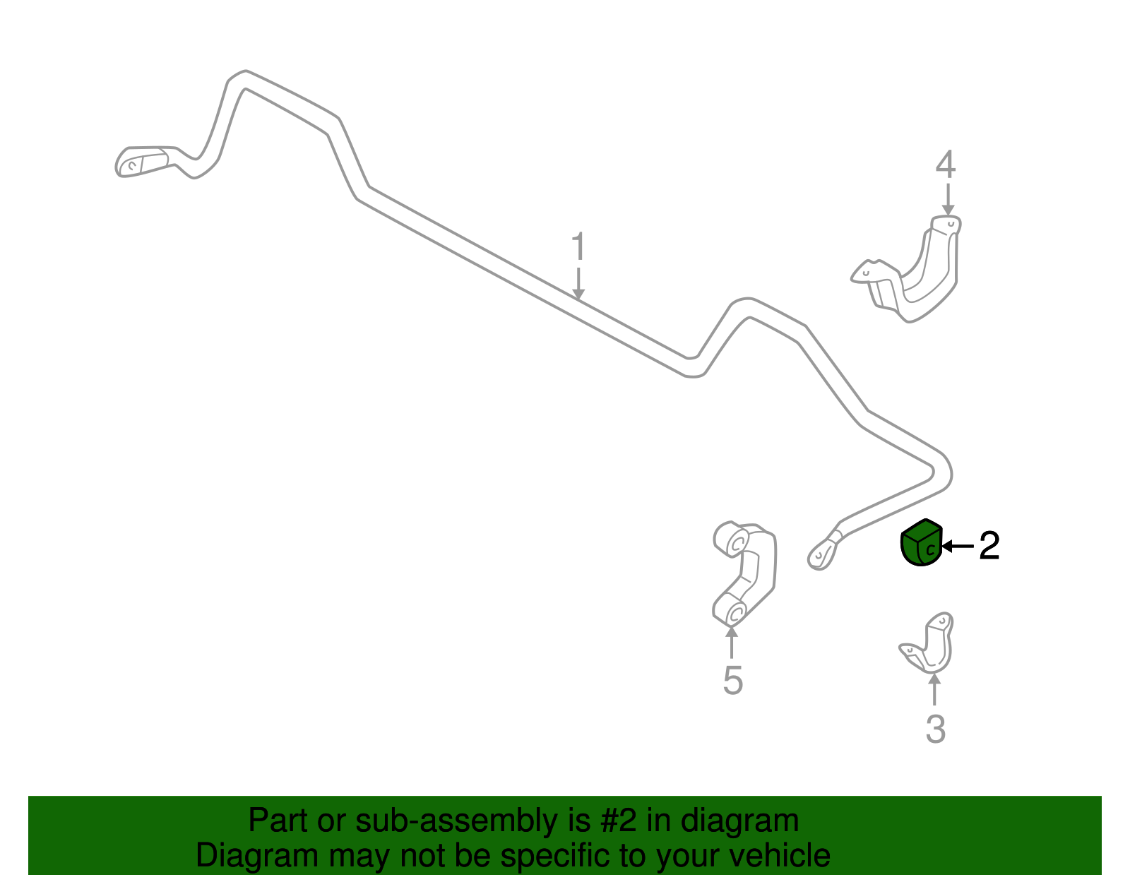 2004-2006 Subaru Impreza Bushings 20464FE050 | Subaru Online Parts