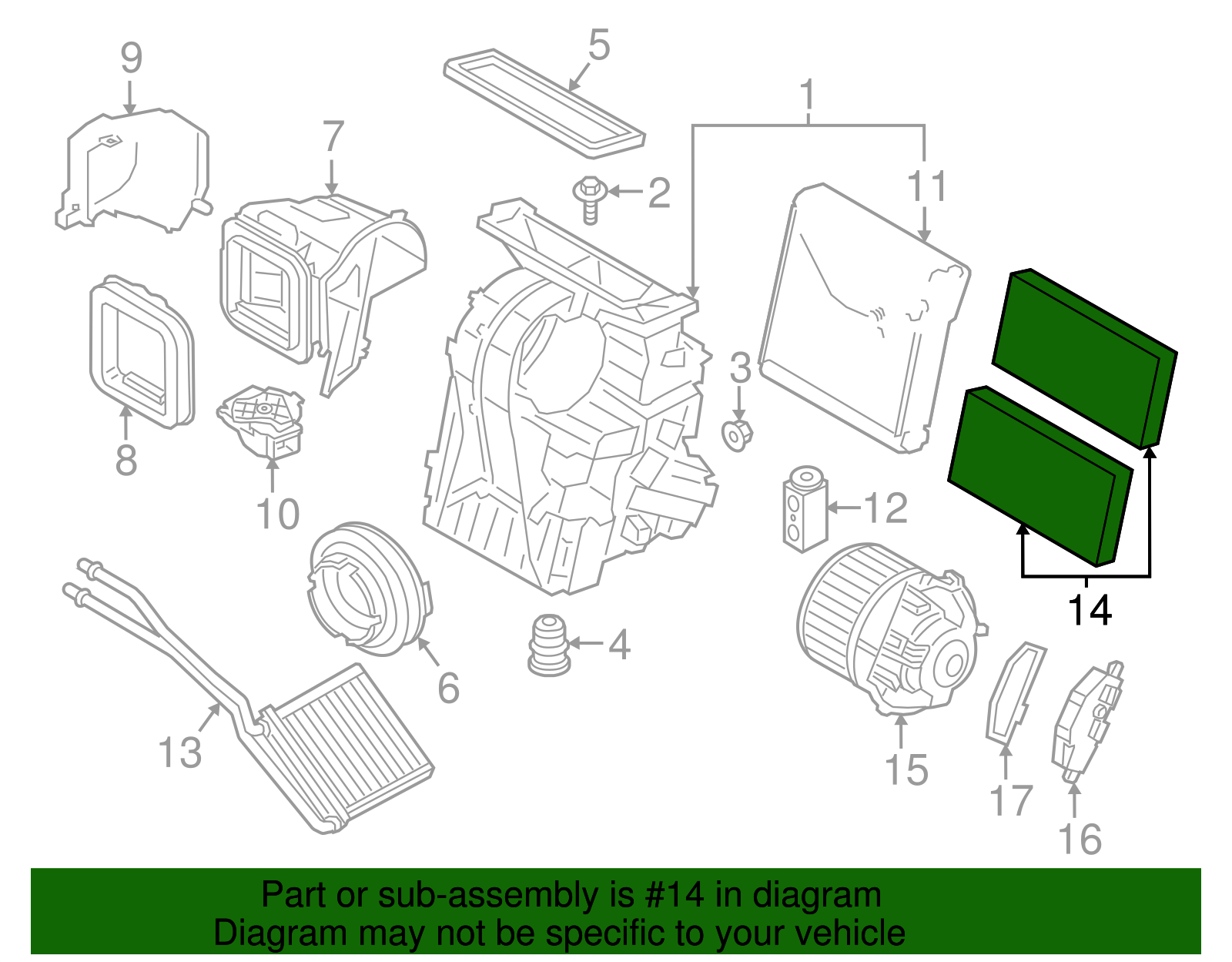 64-31-6-835-405 - Cabin Air Filter 2016-2024 BMW | BMWPartsDirect.com