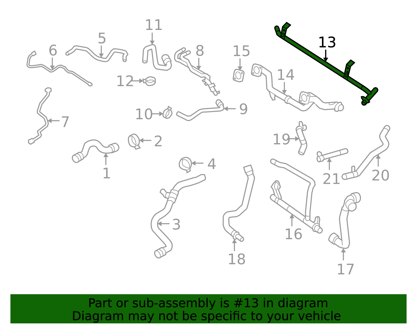31293052 - High-Quality Engine Coolant Bypass Pipe for 2007-2015 Volvo ...