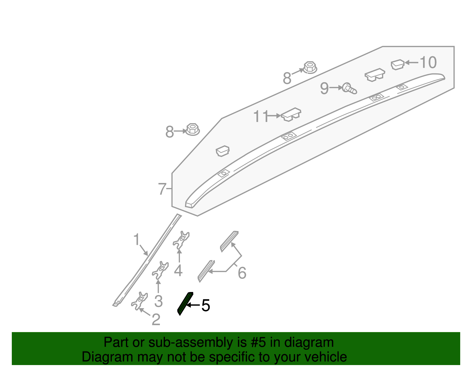 91570-TA5-A01 - Roof Drip Molding Clip 2008-2025 Honda | Honda Parts Online