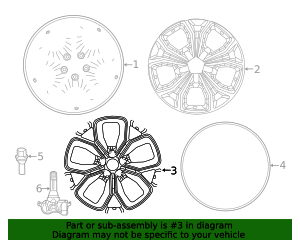 2023-2025 Dodge Hornet Wheel, Alloy 68620096AA | Mopar Parts Canada