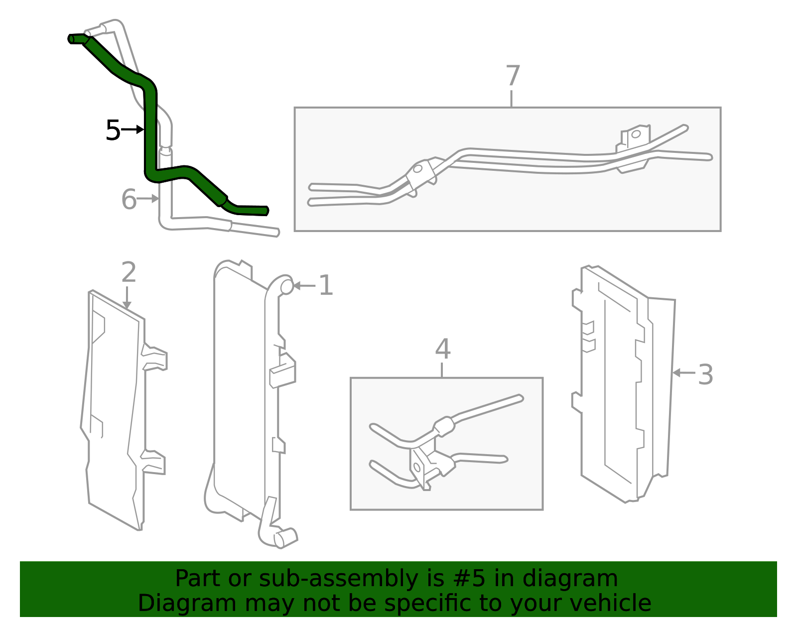 Genuine Official Toyota Inlet Hose part# 32941-0C020 for 2007-2010 ...