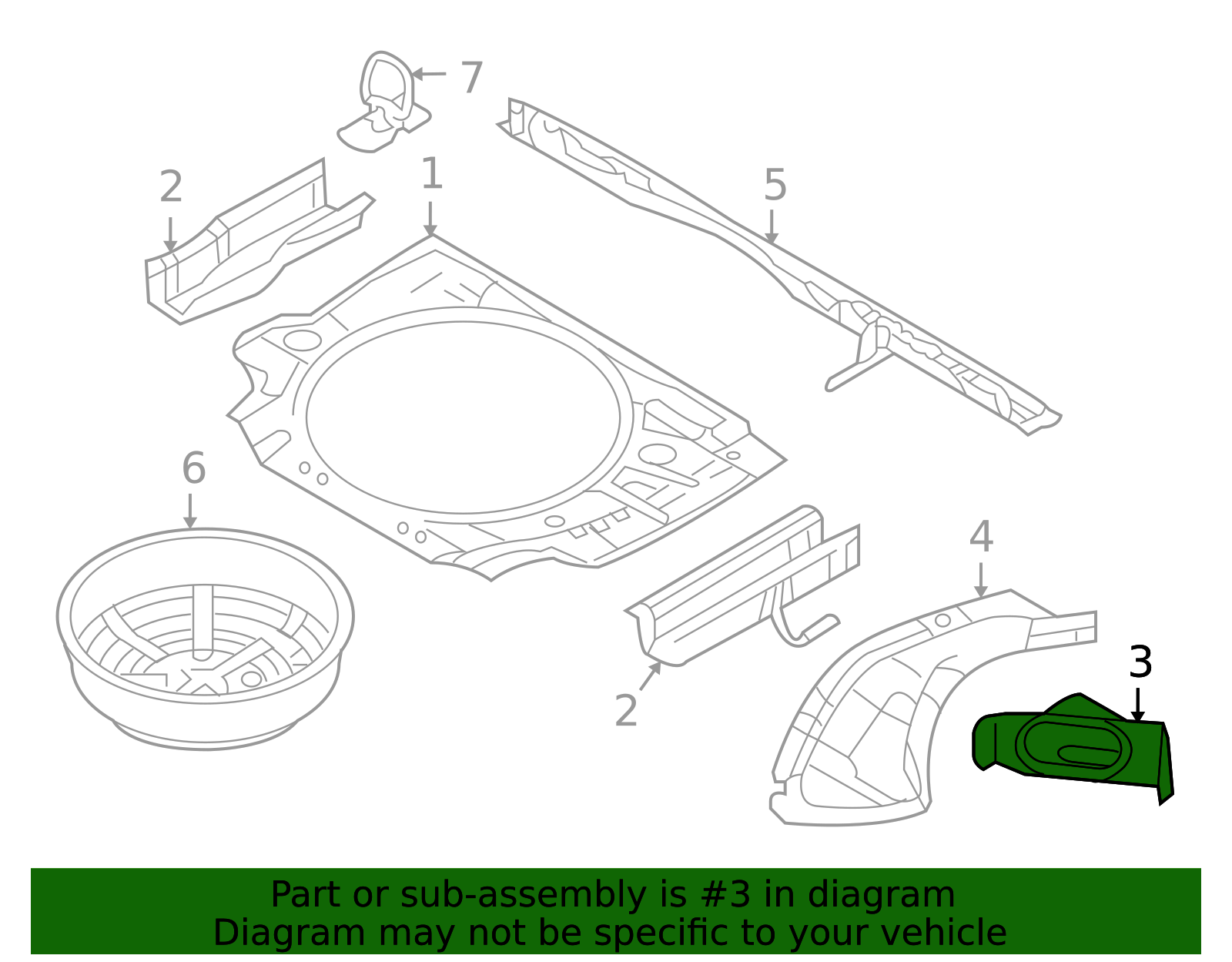 2008 Saturn Astra Outer Support 93180535 | QuirkParts