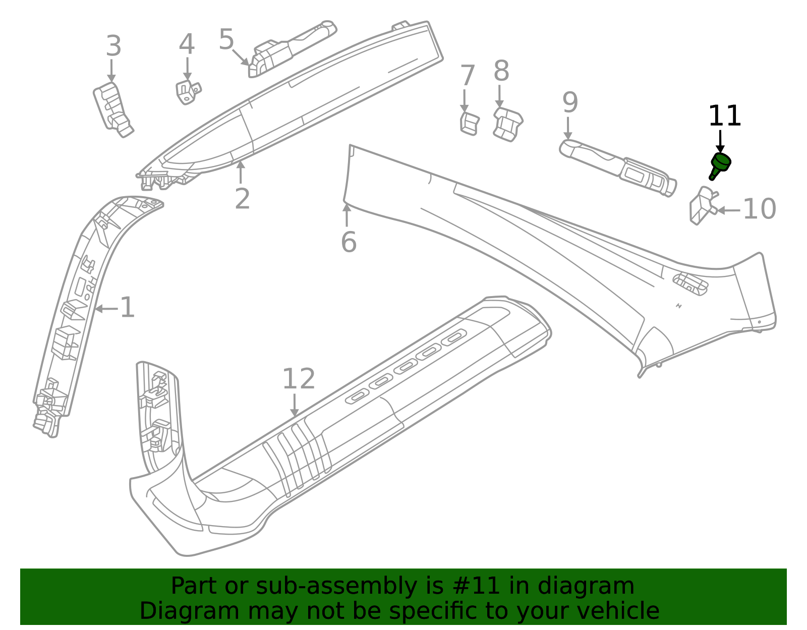 2014-2025 Mopar Trim Screw 68175335AA | Mopar Parts Canada