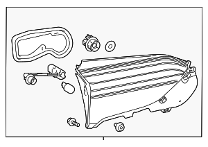 Toyota Parts Backup Lamp 81580-0R060 | Toyota Parts|Toyota Online Parts ...